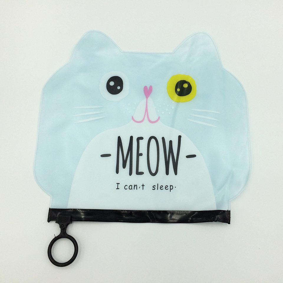 Túi có khóa kéo zip Meow 15cm x 20cm | Shopee Việt Nam