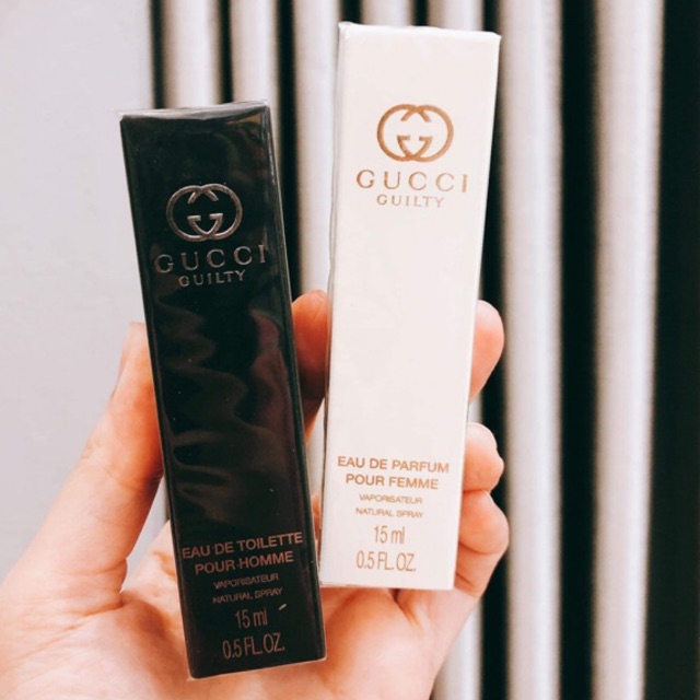 Cặp đôi nc hoa Gucci Guilty 15ml nguyên seal dạng xịt | Shopee Việt Nam