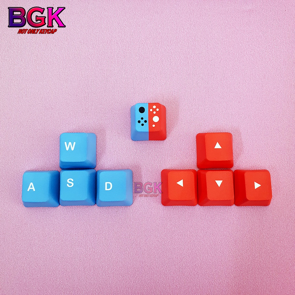 Bộ Keycap 9 Nút PBT Chủ Đề Nintendo Switch OEM Profile in Dye-sub 5 mặt ...
