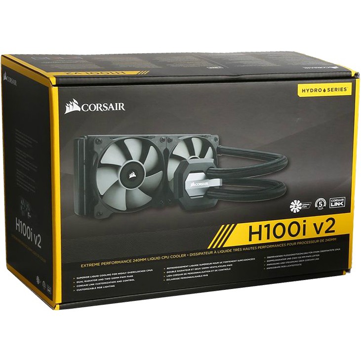 Tản nhiệt nước CPU Corsair Hydro Series H100i v2 Extreme Performance ...