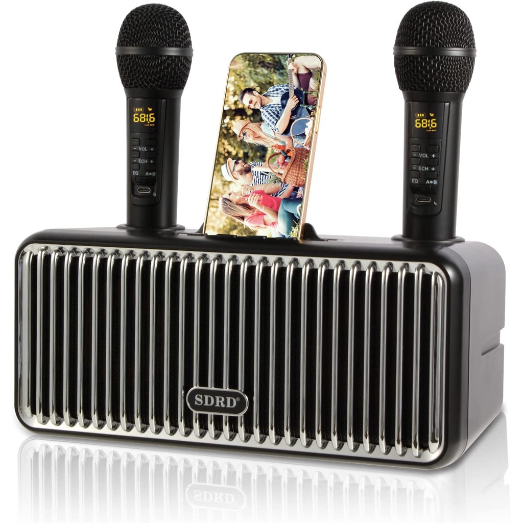 Loa Karaoke SDRD SD-319 Pro Bluetooth (Kèm 02 Micro Không Dây Đa điều ...
