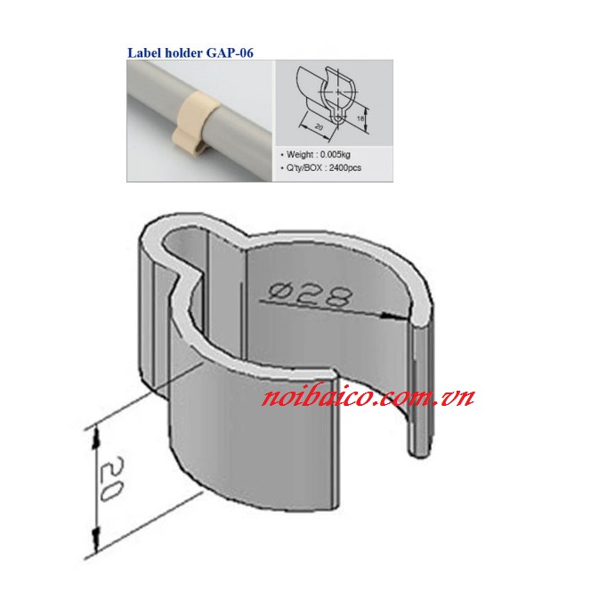 Khớp nối, GAP-06, móc treo, khớp nối cho ống phi 27, 28. | Shopee Việt Nam