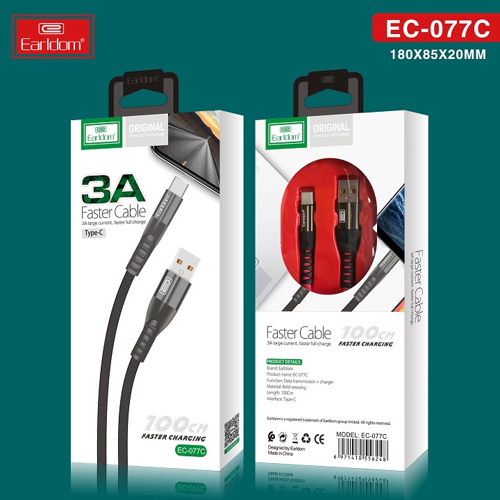 Cáp Sạc Dù Earldom EC-077 ( Sạc Nhanh 3A) Sạc Gaming | Shopee Việt Nam