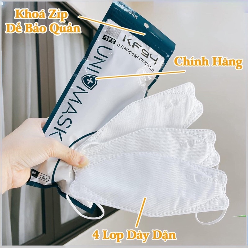 [150 chiếc] Khẩu Trang 4 Lớp KF94 UNI/AK/PT Mask chính hãng | Shopee ...