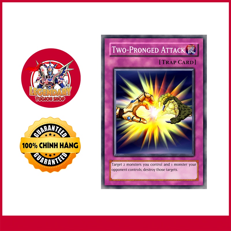[Thẻ Bài Yugioh Chính Hãng] Two-Pronged Attack | Shopee Việt Nam