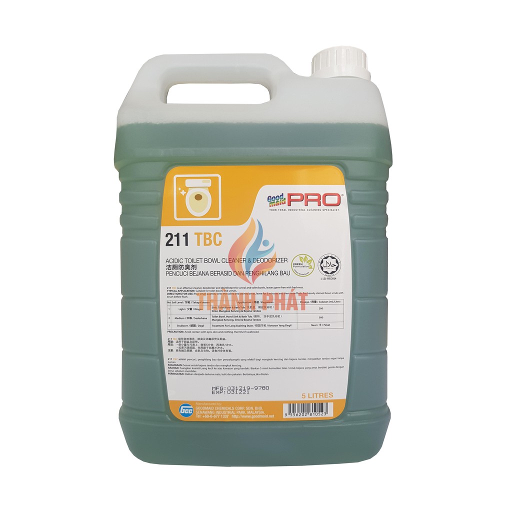 Nước tẩy rửa bồn cầu mạnh Goodmaid G211-TBC 5L (Malaysia) | Shopee Việt Nam