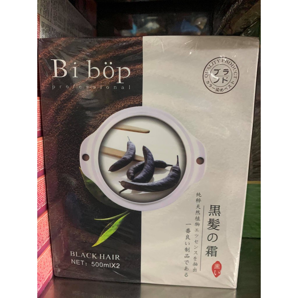 Thuốc Nhuộm Đen Thảo Dược Bibop 500ml x2 | Shopee Việt Nam
