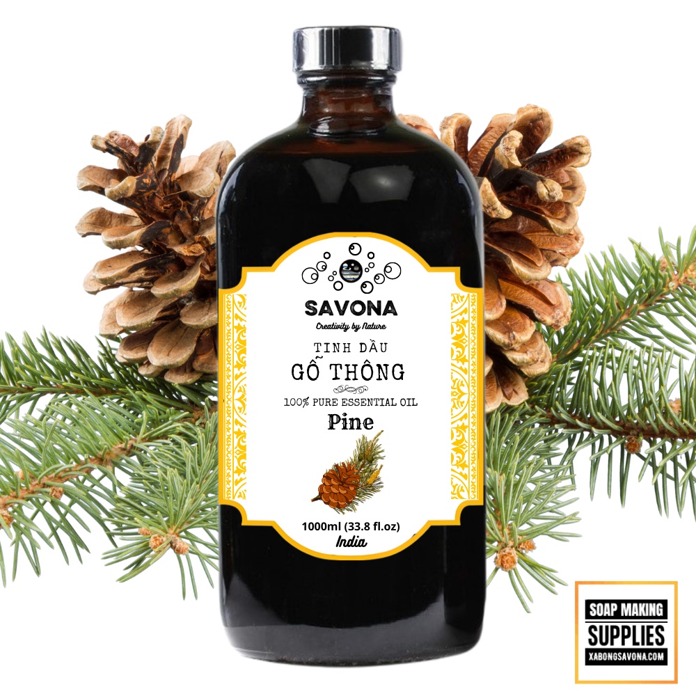 1L TINH DẦU GỖ THÔNG 1 LIT - PINE ESSENTIAL OIL 1000ML SAVONA | Shopee ...
