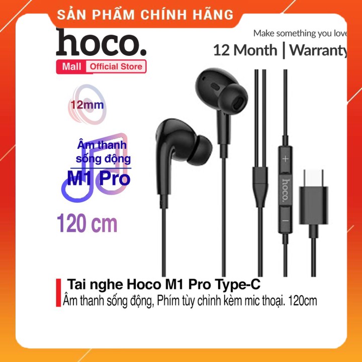 Tai Nghe Dây Hoco M1 Pro Chân Type-C Chức Năng Gọi Hỗ Trợ Dài 1.2M [Sản ...