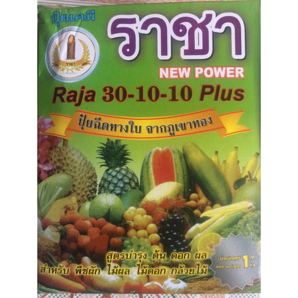 Phân bón cao cấp Thái Lan RAJA Npk 30-10-10 plus hộp 1kg đâm chồi, đẻ ...