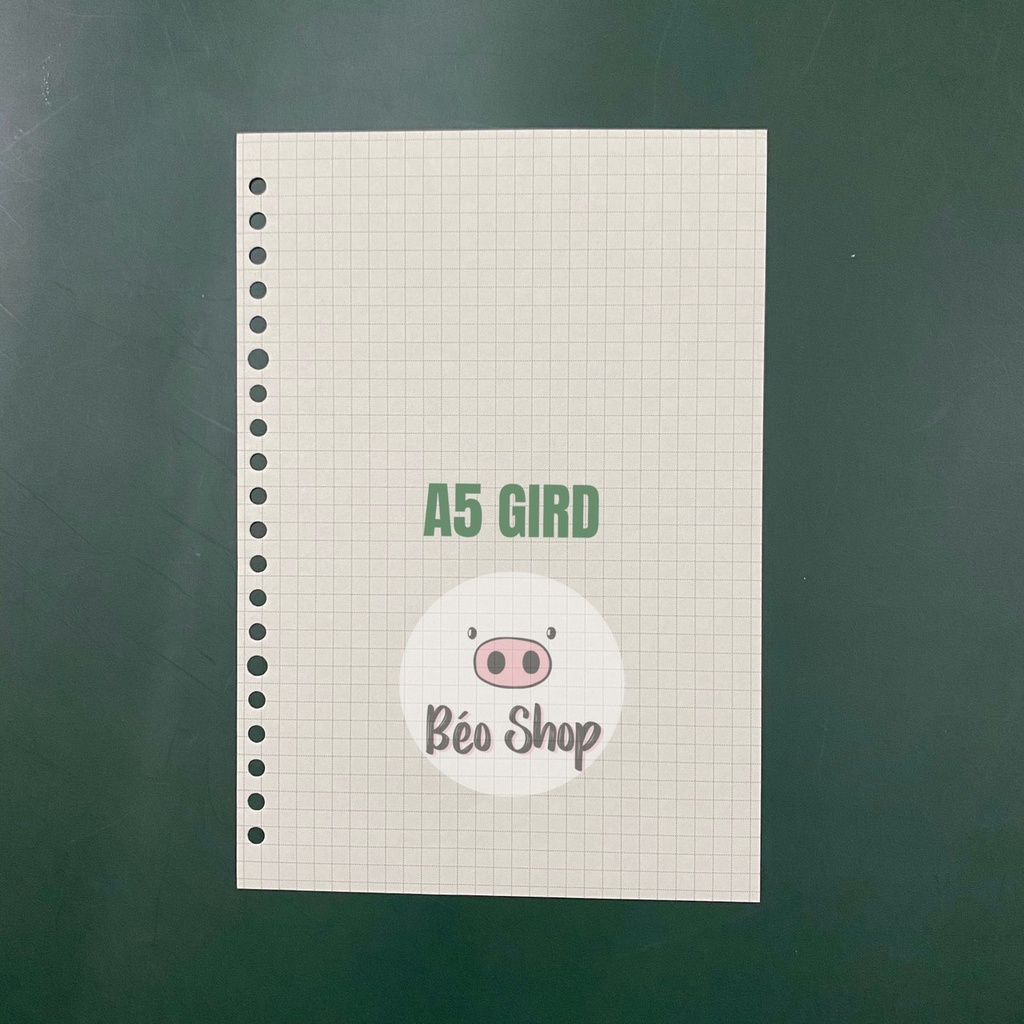 Binder thanh còng nhựa acrylic Pkbeoshop A4 B5 A5 30 26 20 lỗ kẹp nhựa ...