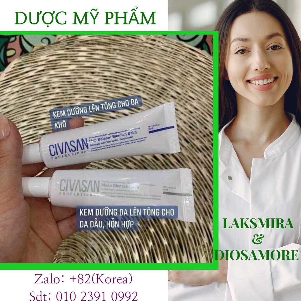 Kem dưỡng phục hồi nâng tone Civasan H20 và Meso 35ml Hàn Quốc | Shopee ...