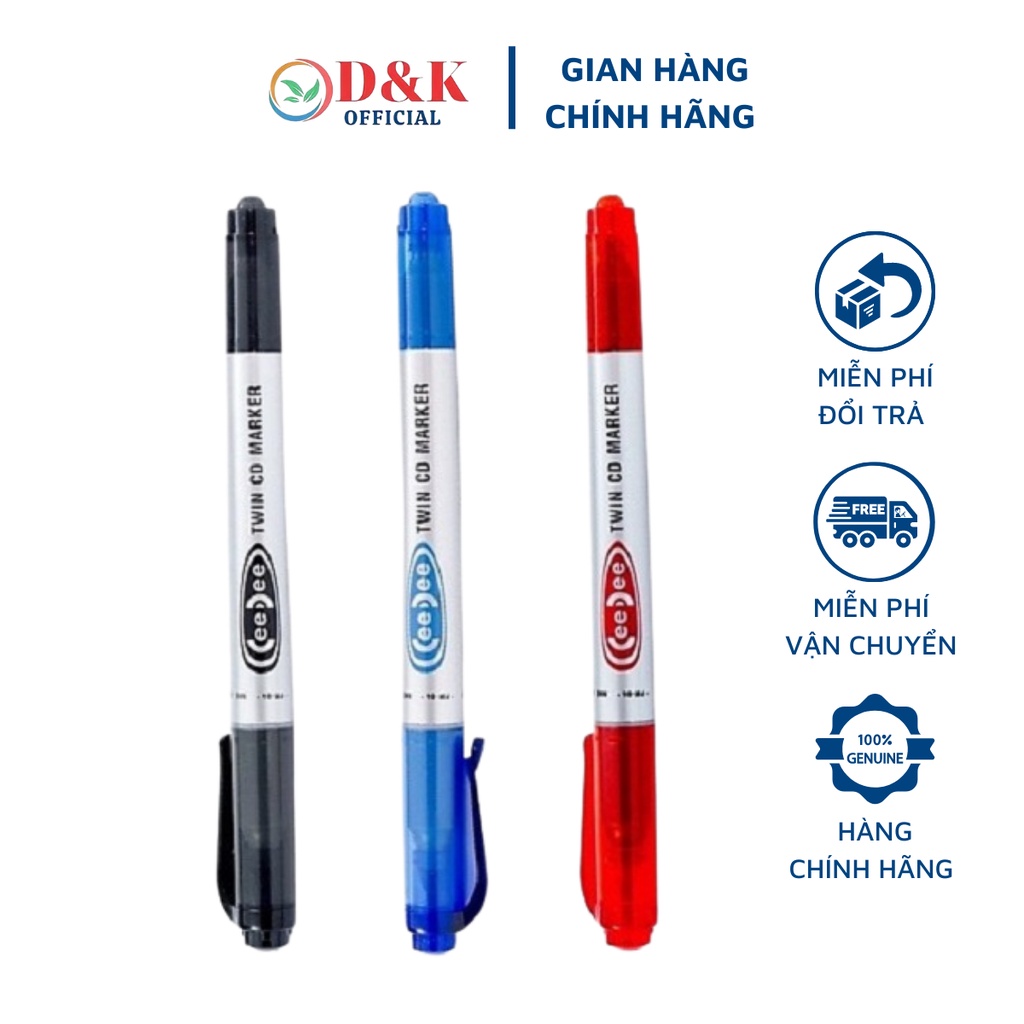 Bút Lông Dầu Thiên Long PM04 - PM09 Màu Mực Xanh Đen Đỏ Chất Lượng ...