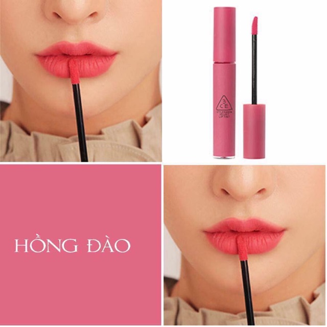 Son kem 3CE Velvet Lip Tint ( Hồng đào - Pink Break) | Shopee Việt Nam