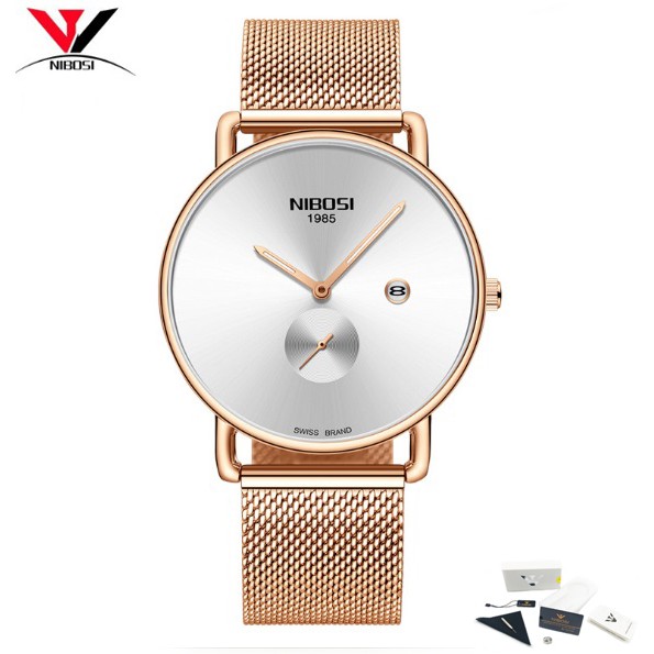 Đồng hồ Nibosi nam dây lưới 2365 (fullbox) | Shopee Việt Nam