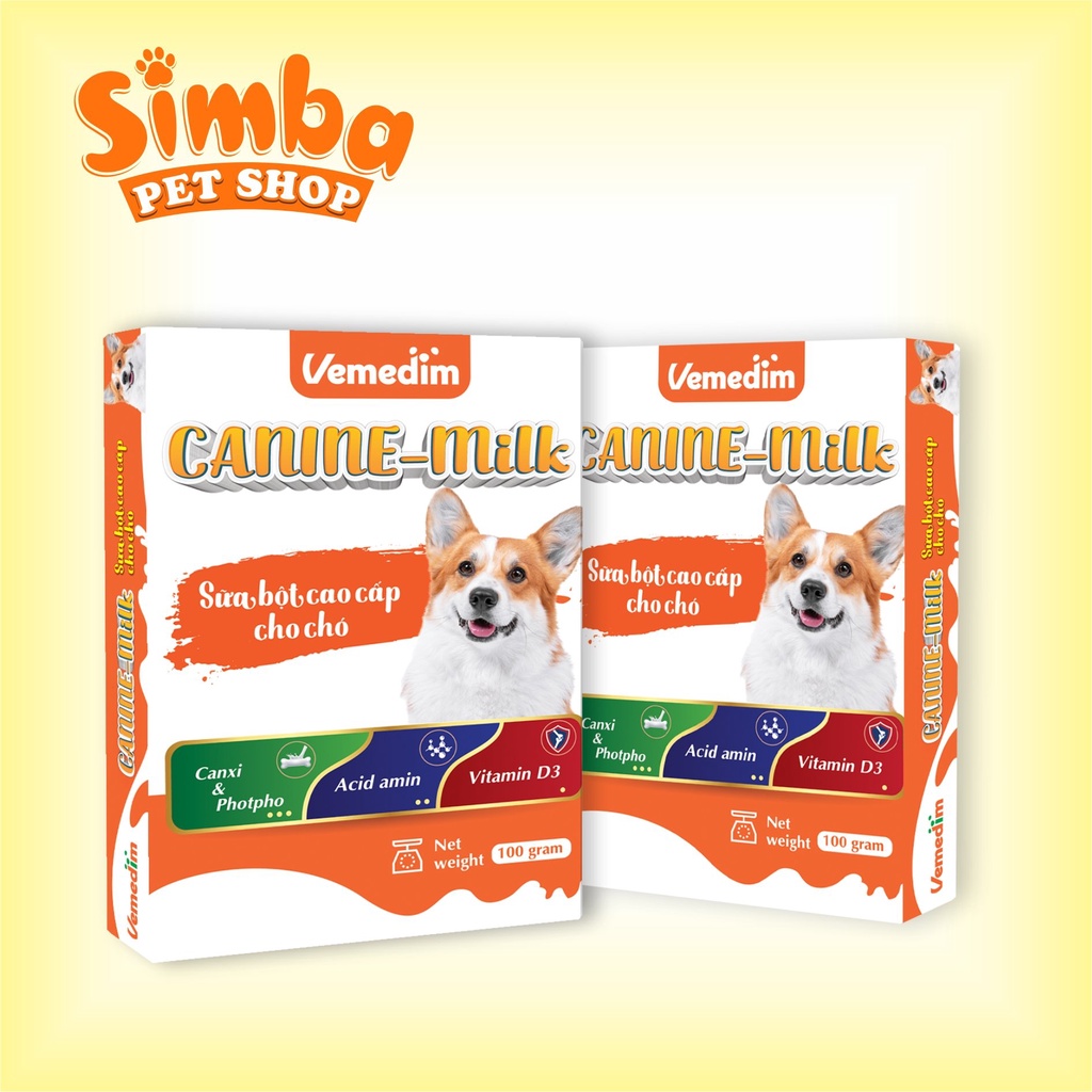Vemedim Canine Milk sữa cho chó bổ sung calci và protein tăng cường hệ ...