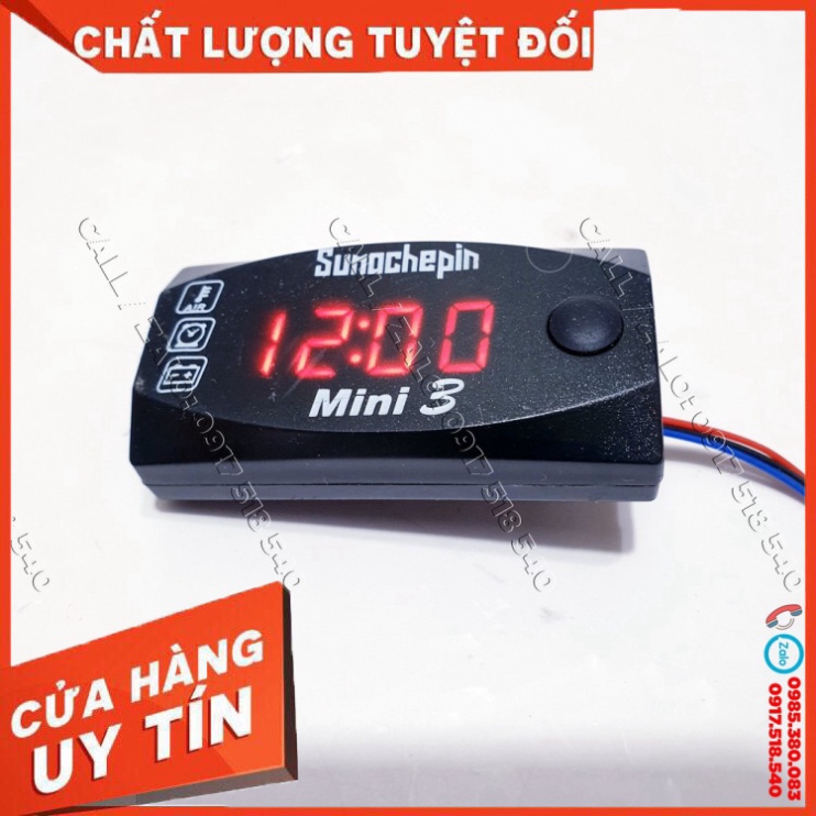 ĐỒNG HỒ BÁO VOL 3 IN 1 MINI 3 ( TIME, VOL, NHIỆT ĐỘ) Sản Phẩm Chuẩn Như ...