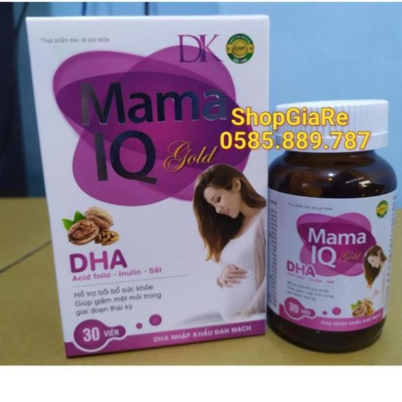 Mama IQ Gold bổ sung DHA SẮT VÀ VITAMIN, KHOÁNG CHẤT CHO MẸ BẦU bồi bổ ...