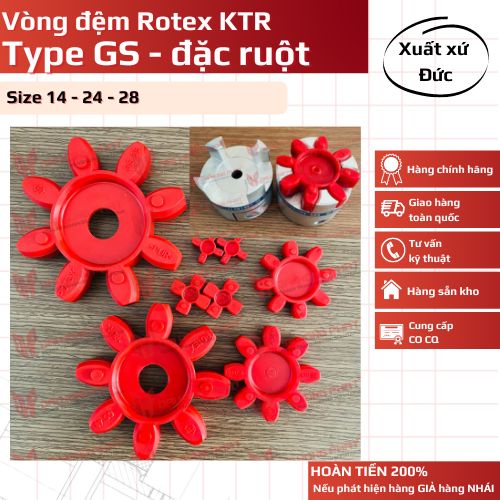 Vòng đệm GS9, GS12, GS14, GS24, GS28 cho khớp nối Rotex GS. Khớp nối ...