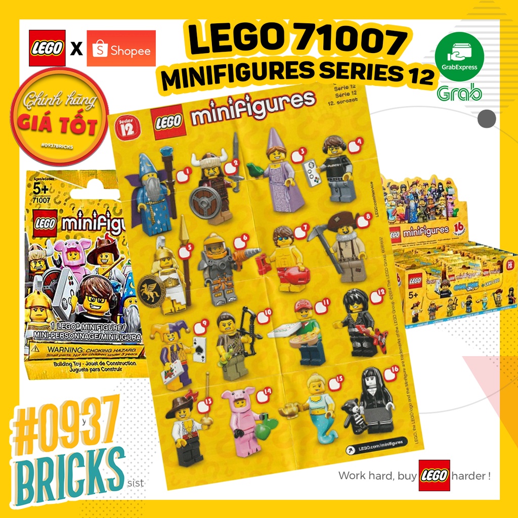 [CHỌN NHÂN VẬT] 71007 LEGO Minifigures Series 12 Nhân vật sưu tầm ...