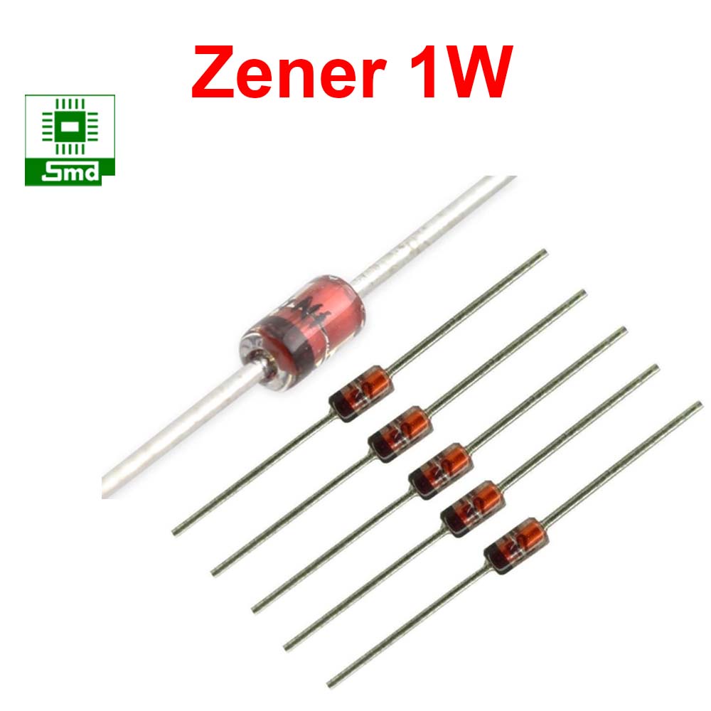 Diode Zener 1W diode ổn áp Điện áp 3V3 5V1 9V1 12V 15V 18V.. diot zenner 1N4728 1N4733 1N4739 ...
