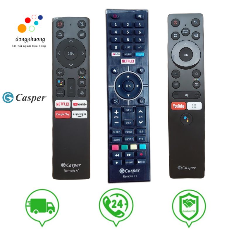 REMOTE ĐIỀU KHIỂN TIVI CASPER (GIỌNG NÓI CHÍNH HÃNG) | Shopee Việt Nam