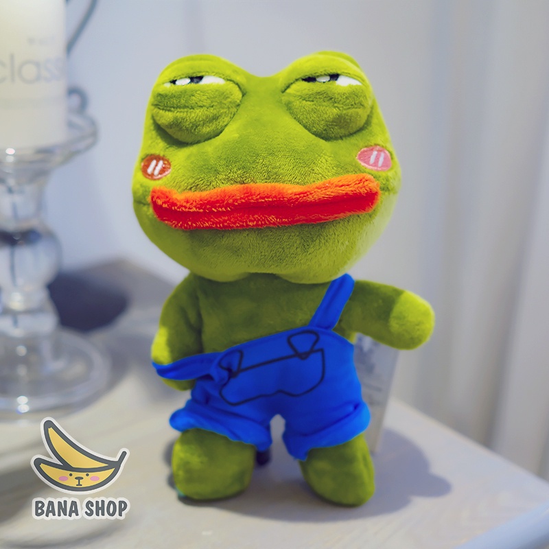 Gấu bông ếch xanh Pepe sad frog kid bé con siêu bựa dành cho vozer ...