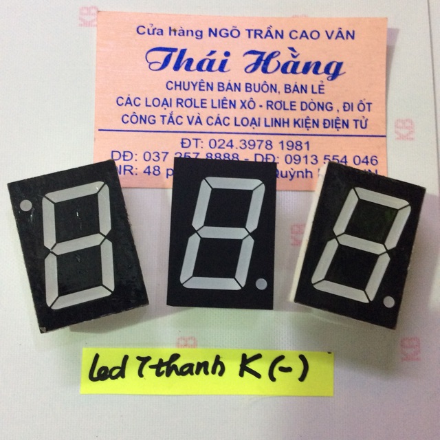 Led 7 thanh 4 x2.8 cm K(-) giá 5 chiếc | Shopee Việt Nam