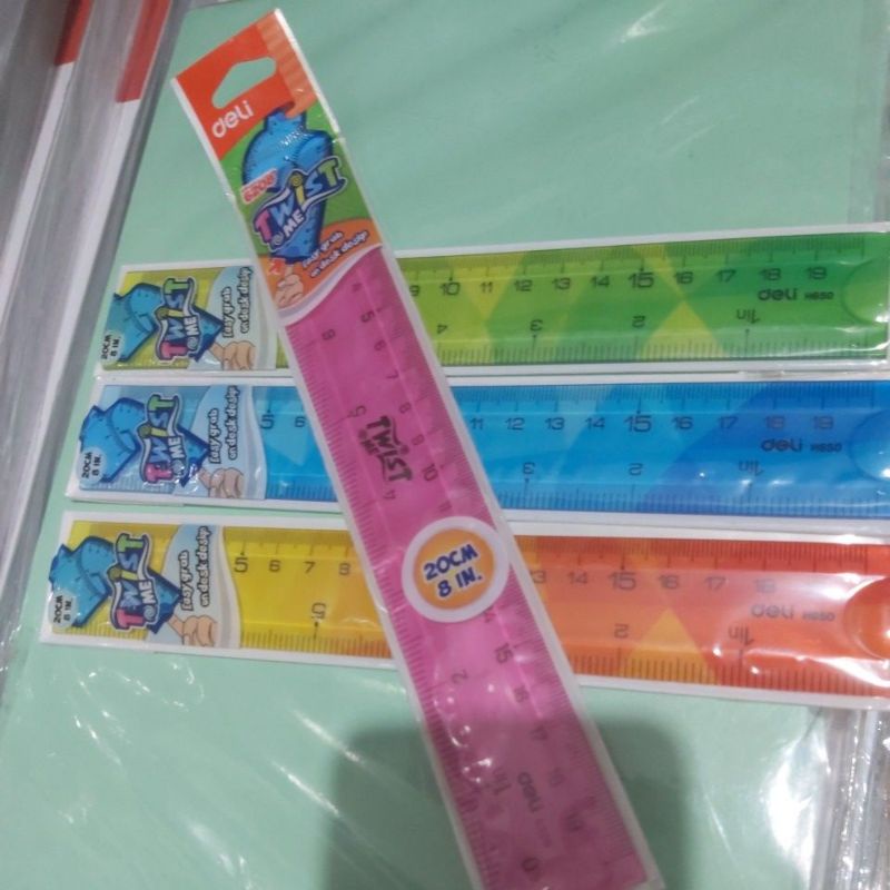 Thước kẻ dẻo 20cm Deli 6208 | Shopee Việt Nam