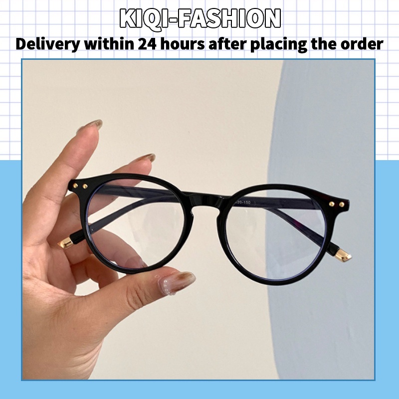 (KIQI-FASHION) COD Kính Gọng Tròn Chống Ánh Sáng Xanh Thời Trang Cho ...