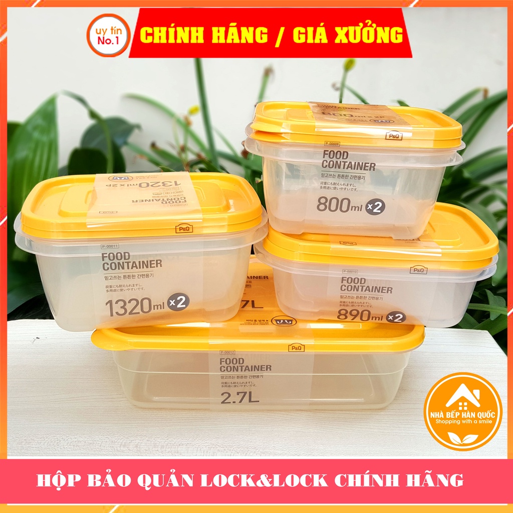 Hộp bảo quản thực phẩm Lock&Lock 520ml, 610ml, 800ml, 890ml, 1320ml, 2700ml [Chính hãng ...