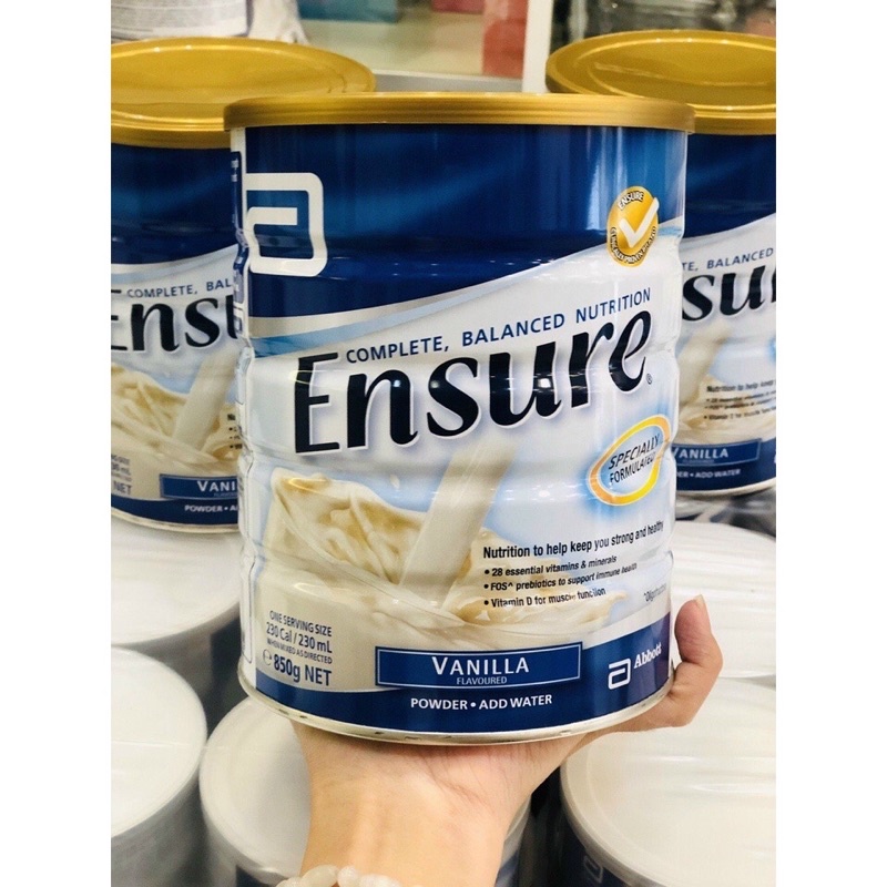 Sữa Ensure Úc nhập khẩu 850gr( date mới) | Shopee Việt Nam
