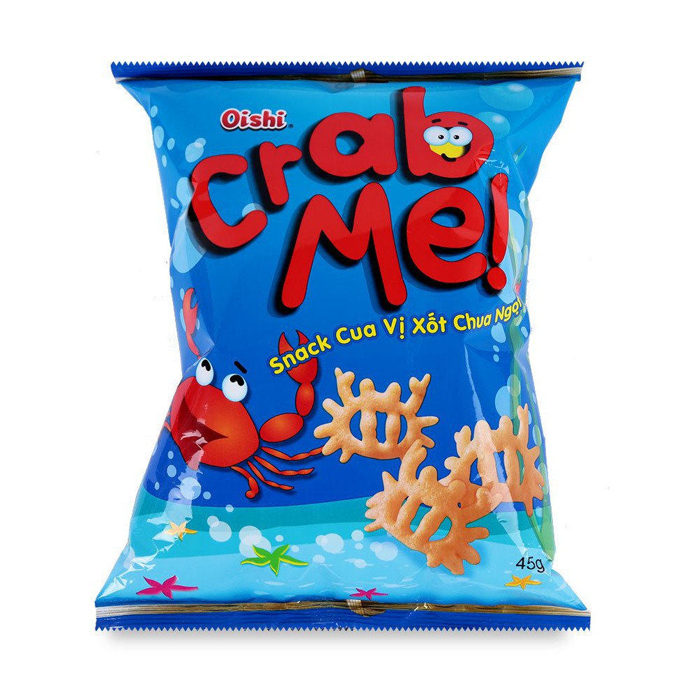 Snack Cua vị sốt chua ngọt Oishi Crab Me! 45gr | Shopee Việt Nam
