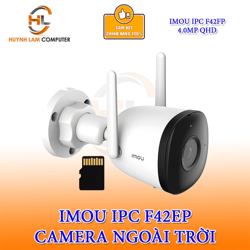 Camera WiFi Imou F42FP [Kèm thẻ nhớ 64Gb] 4.0Mp 1080P, Quan sát ngoài ...