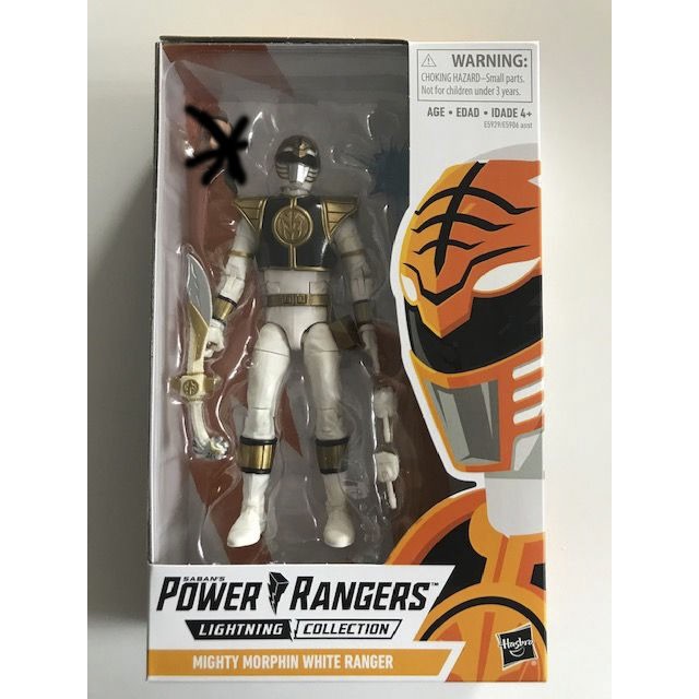 Mô hình Power Ranger white ranger hasbro lightning collection | Shopee ...