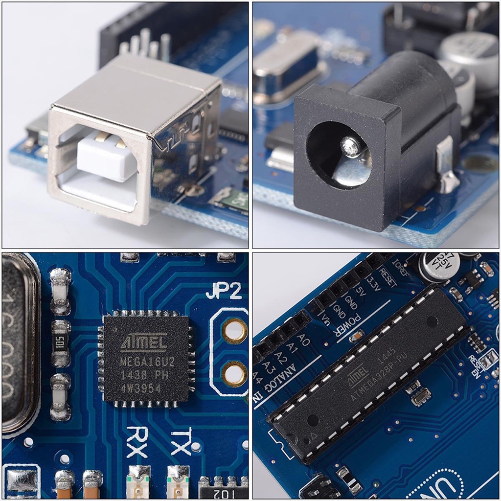 KIT Arduino Uno R3 Atmega 328P Chíp Cắm Có Kèm Dây Cáp | Shopee Việt Nam