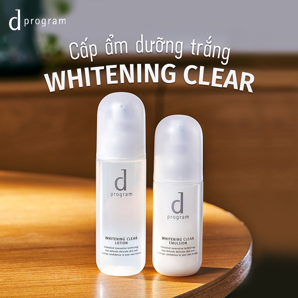 Sữa Dưỡng D Program Dưỡng Sáng Cho Da Nhạy Cảm Whitening Clear Emulsion 100ml | Shopee Việt Nam