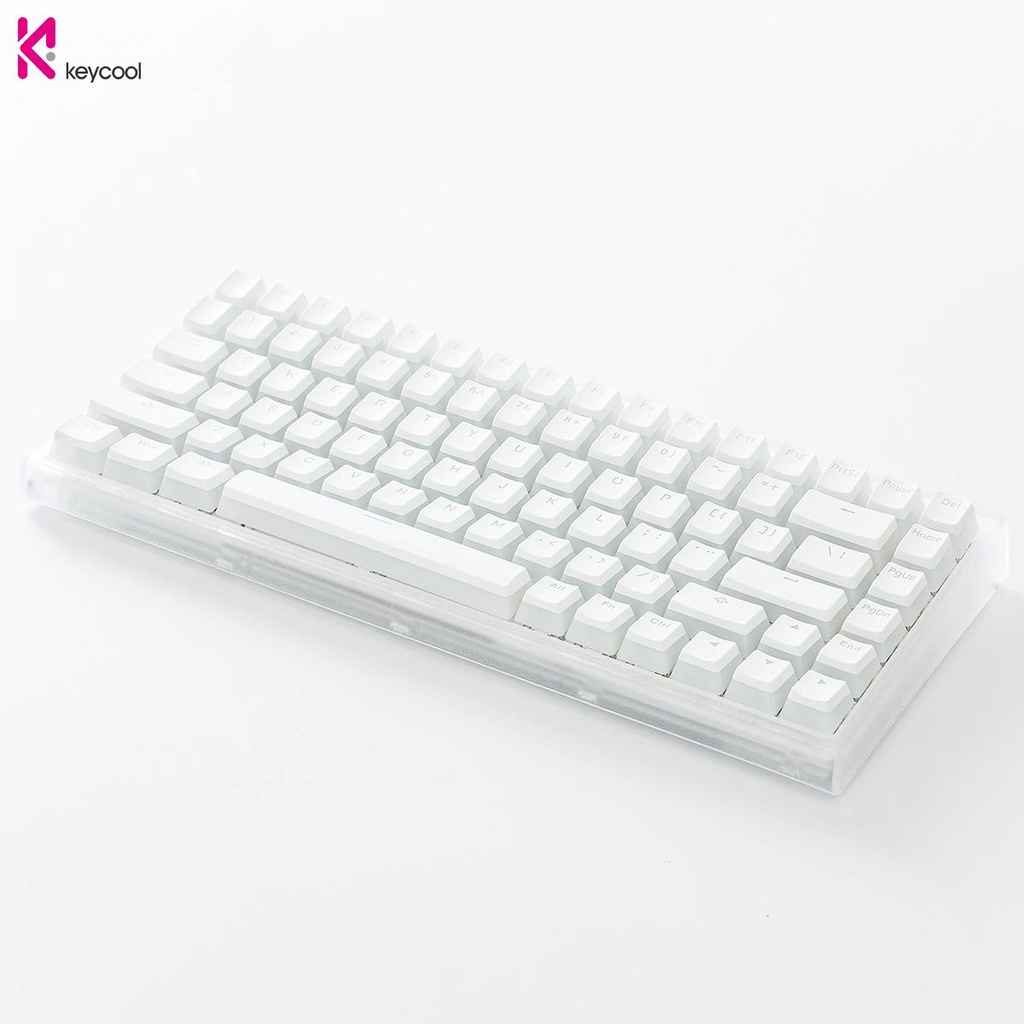 Bàn phím cơ Keycool KC84 Pro Transparent White RGB Hotswap | Shopee ...