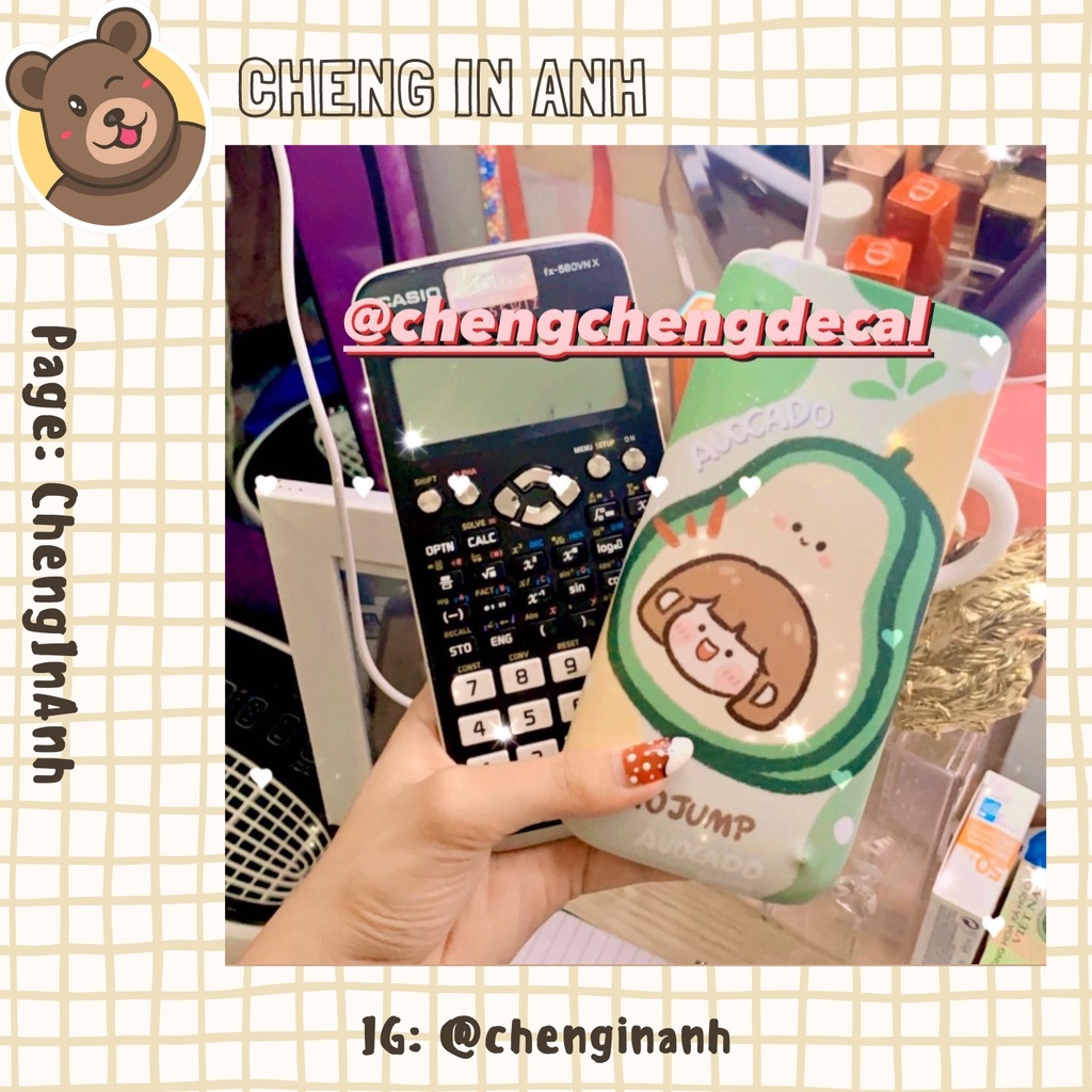 Miếng decal dán máy tính bỏ túi vinacal/casio | Shopee Việt Nam