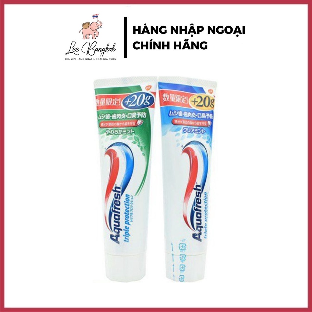 [BẢN MỚI] Tuýp Kem Đánh Răng Aquafresh Triple Protection 160g Nội Địa Nhật Bản Chính Hãng ...