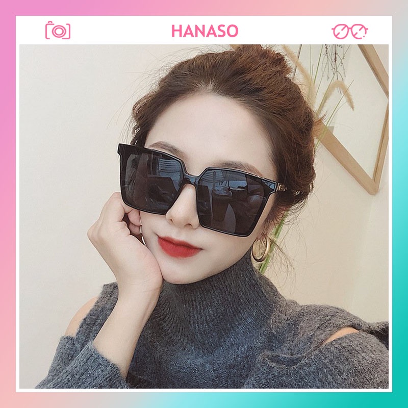Kính mát nữ mắt vuông chống tia UV phong cách Hàn Quốc Hottrend 2021 đẹp giá rẻ HANASO 210 ...