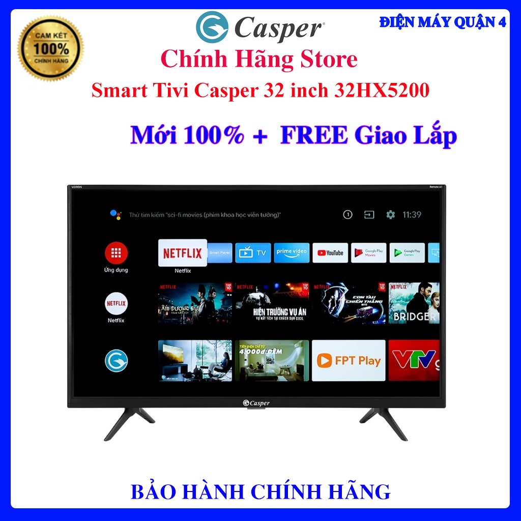 SMART TIVI CASPER 32 INCH 32HX5200 | Shopee Việt Nam