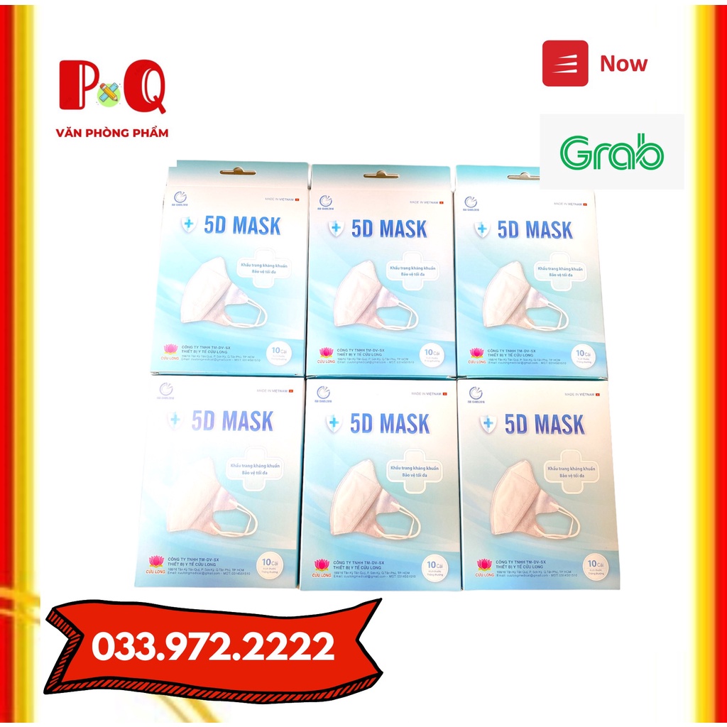 KHẨU TRANG 5D MASK CHÍNH HÃNG CỬU LONG GIÁ TỐT | Shopee Việt Nam