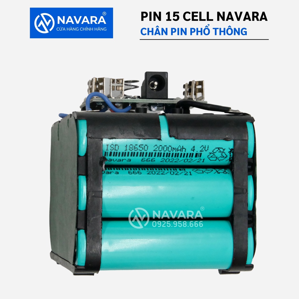 Pin NAVARA 15cell 21V chân pin phổ thông dung lượng cao phù hợp cho ...