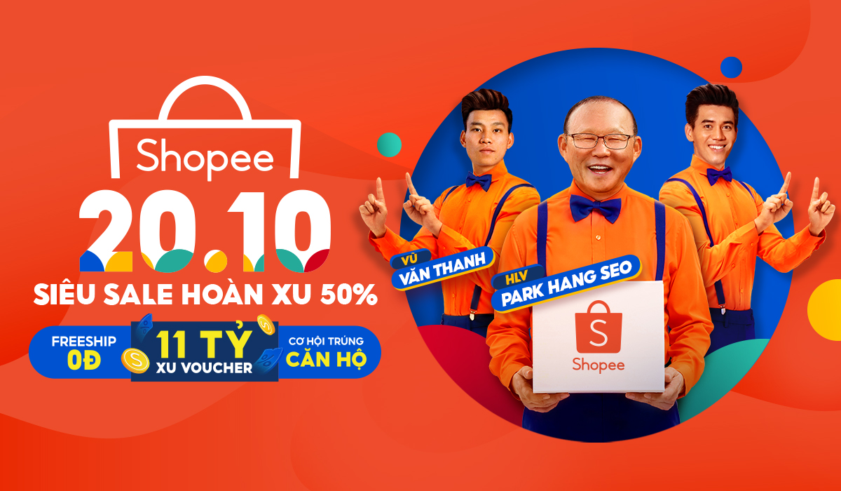 20.10 Siêu Sale Hoàn Xu 50% | Shopee Siêu Sale | Shopee Việt Nam