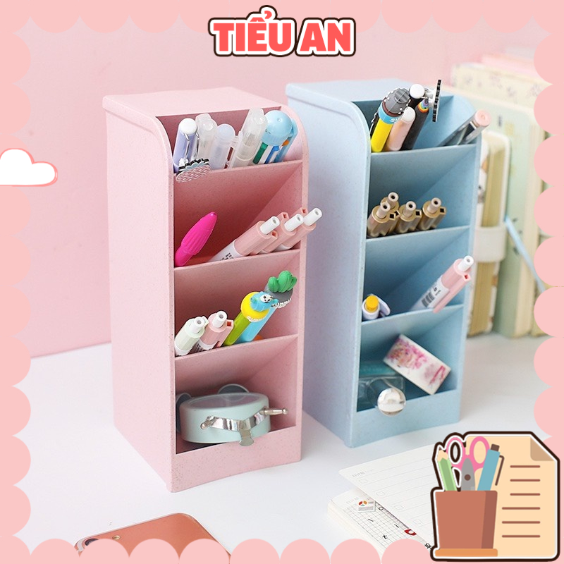 Hộp Bút Đựng 4 Tầng Đa Năng Nhiều Màu Sắc (Không Kèm Sticker) - Lớn và ...