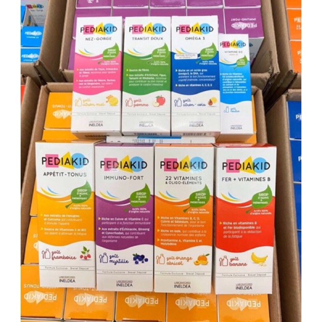 Pediakid - Bổ sung omega3 + DHA / 22 vitamin / Appetit tonus / Sommeil ...