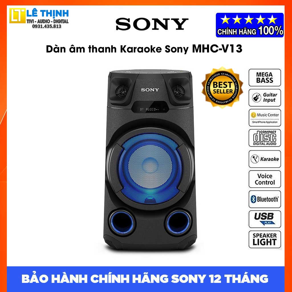 Dàn âm thanh Hifi Karaoke Sony MHC-V13 - Hàng chính hãng - Bảo hành chính hãng Sony 12 tháng ...