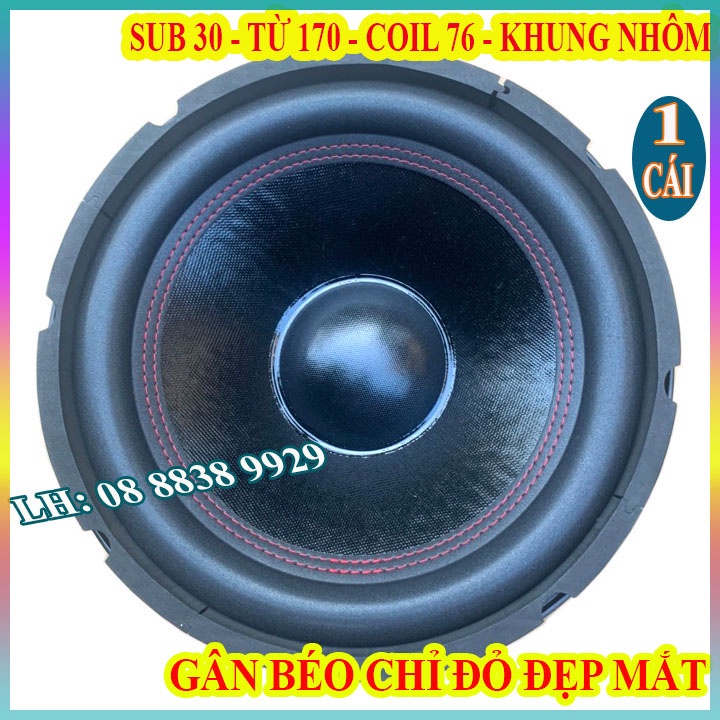 CỦ LOA SUB 30 MARTIN TỪ 170 COIL 75 CHỈ ĐỎ GÂN BÉO KHUNG NHÔM - GIÁ 1 LOA | Shopee Việt Nam