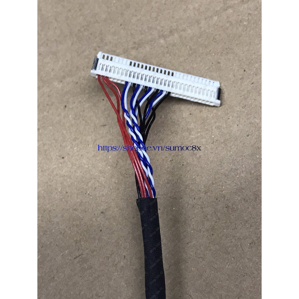 Cáp LVDS 30 pin 4 cặp tín hiệu (6 đơn) dành cho màn 12.1 13.3 14.1 15 ...
